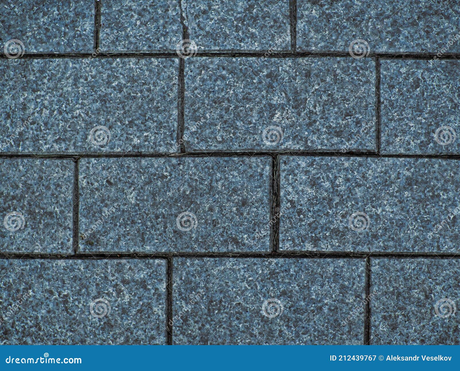 Brickwork of Textured Geometric Horizontal Big Grey Bricks Bonded with ...