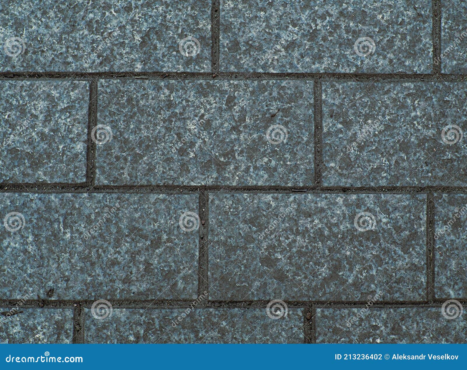 Brickwork of Textured Horizontal Big Grey Bricks Bonded with Cement ...