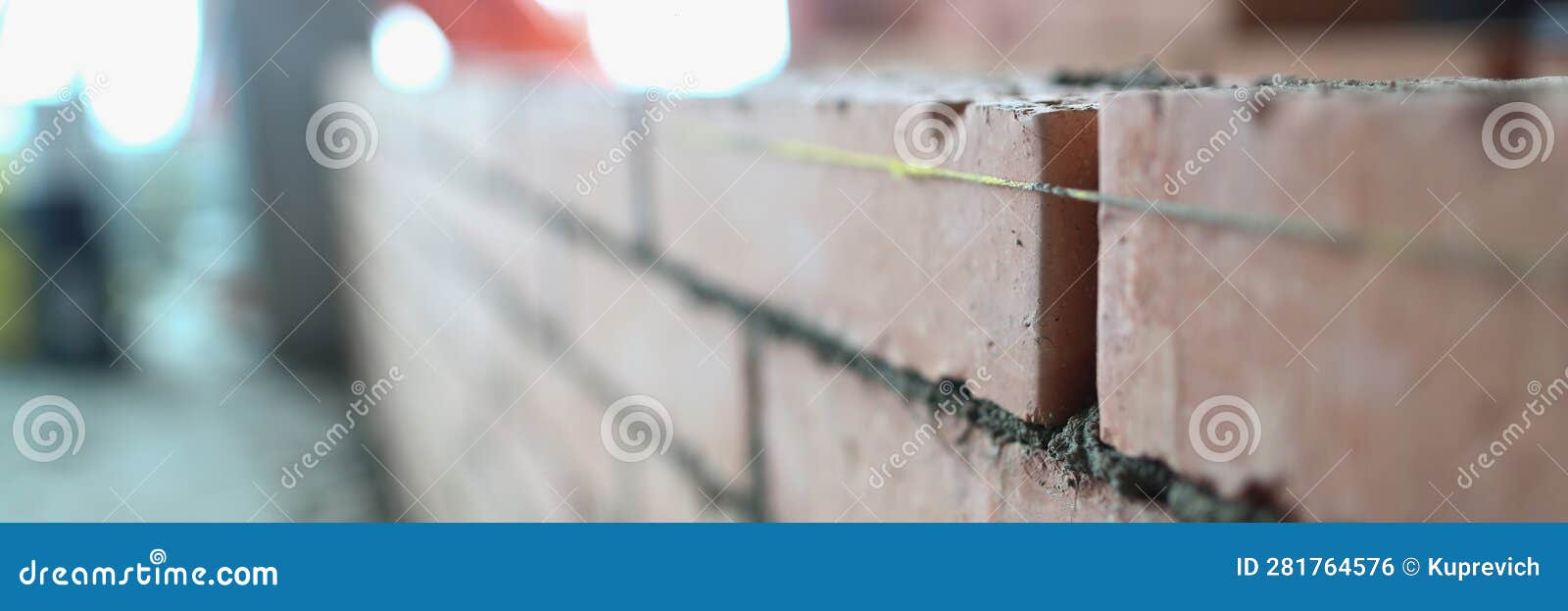 Brickwork of the Wall Correct Laying of Red Brick for Reliable Wall of ...