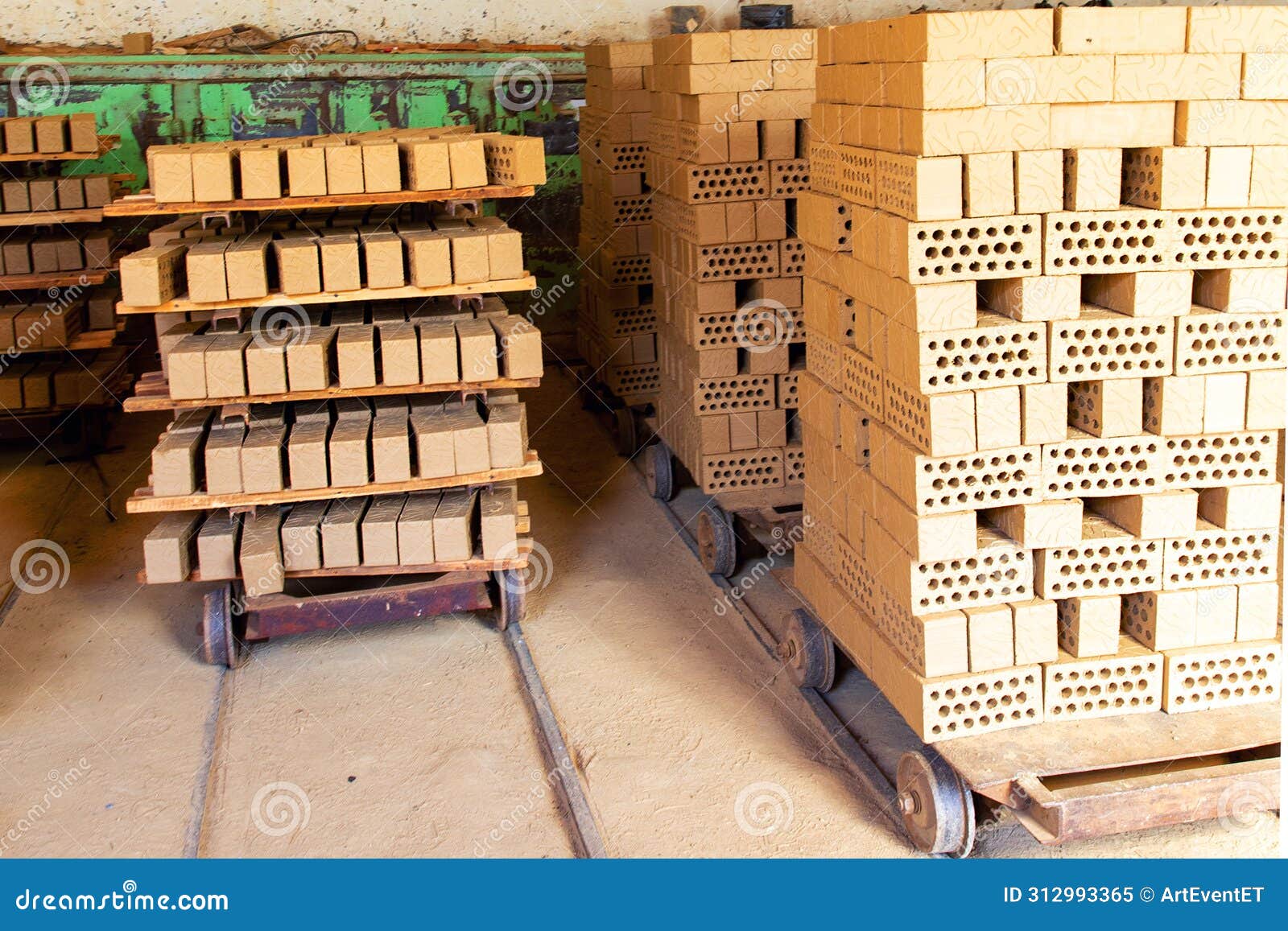 Brickworks. Production Workshop Inside. Manufacturing Facility Stock ...