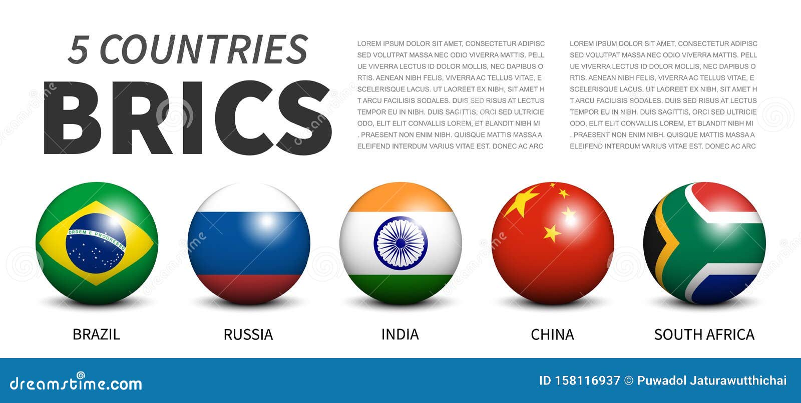 BRIC Countries Letters Cartoon Vector | CartoonDealer.com #26748795