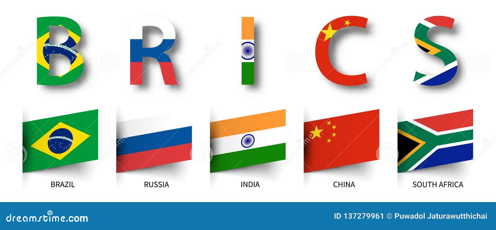 BRICS Countries On World Map Stock Image | CartoonDealer.com #192600511