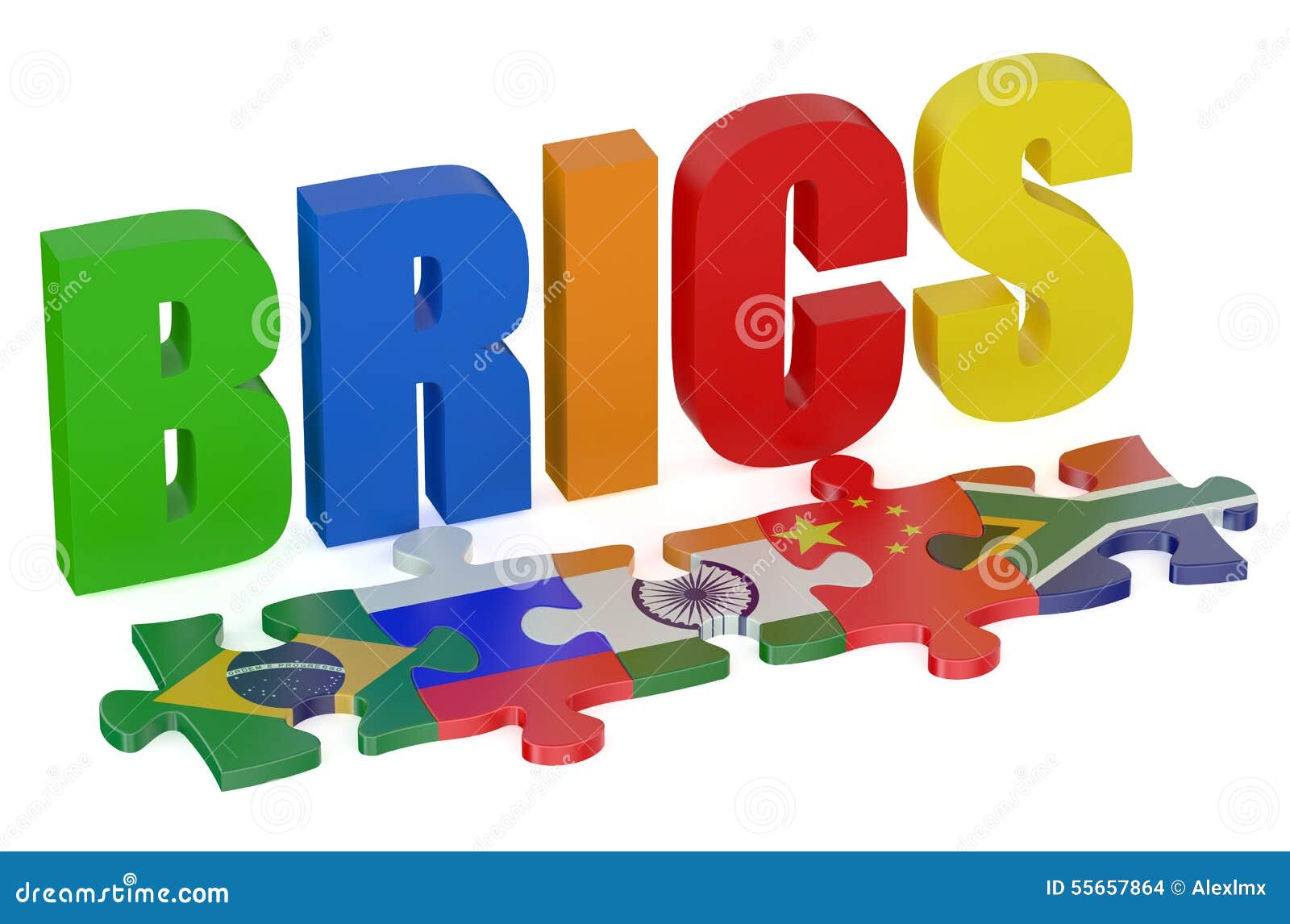 BRICS concept with puzzle stock illustration. Illustration of puzzles ...