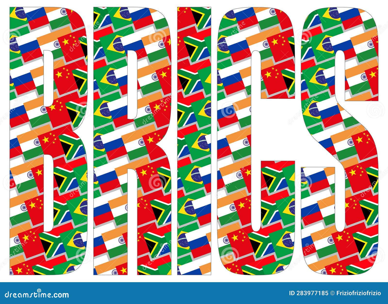 BRICS Name Organisation with Flags Stock Vector - Illustration of india ...