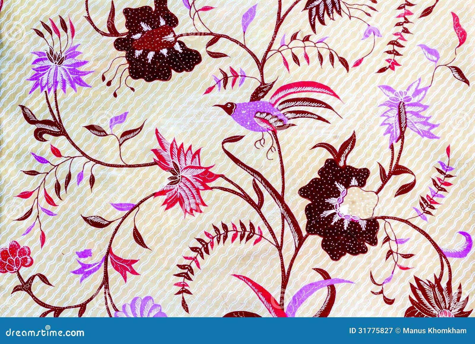 Batik Fabric Texture Royalty-Free Stock Photo | CartoonDealer.com #46652559