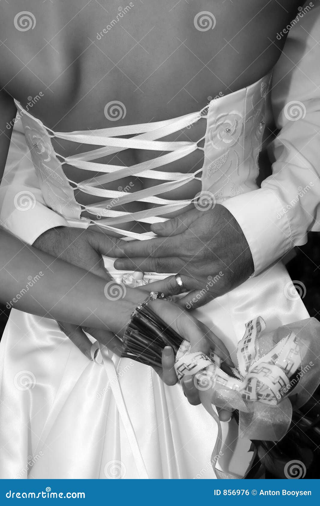 Bridal couple I embrace stock photo. Image of hands, back - 856976