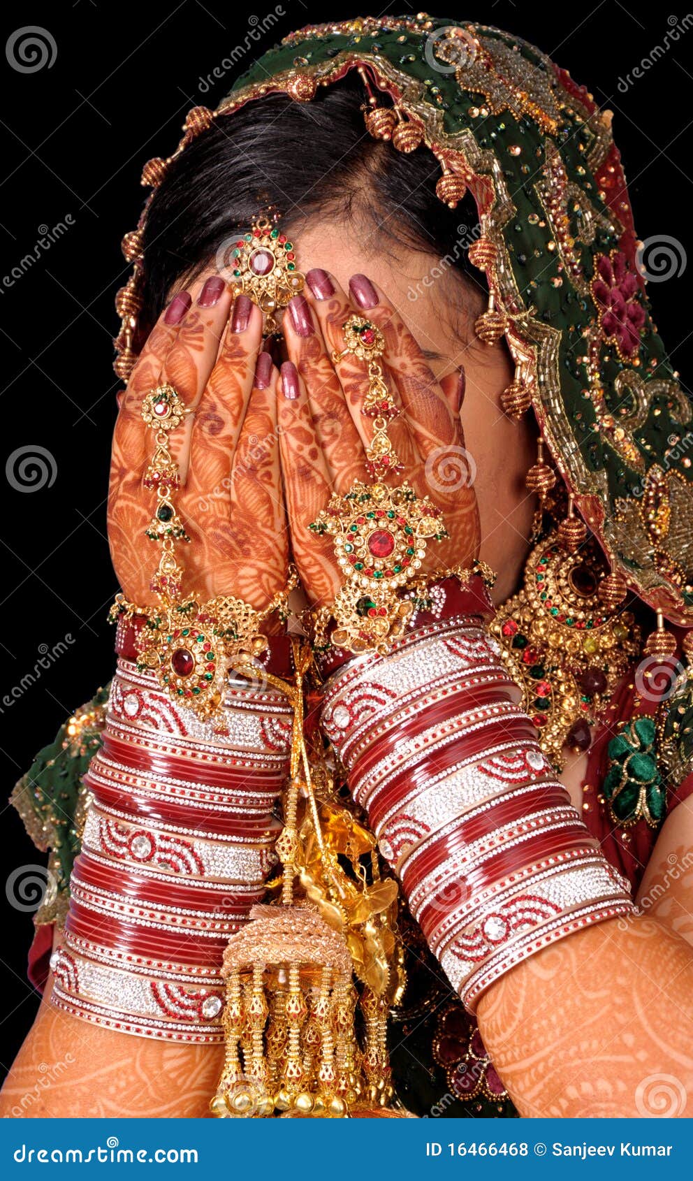 Bridal hands on face stock photo. Image of female, colorful - 16466468
