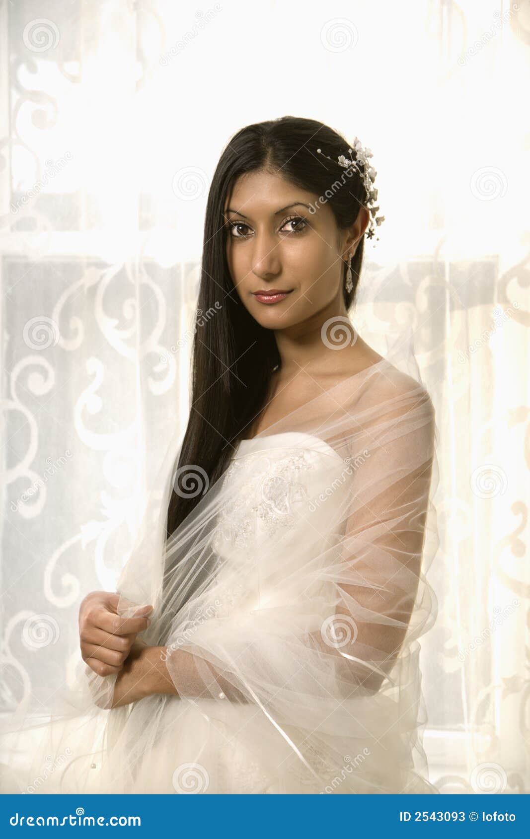 Bridal portrait. stock image. Image of female, marriage - 2543093
