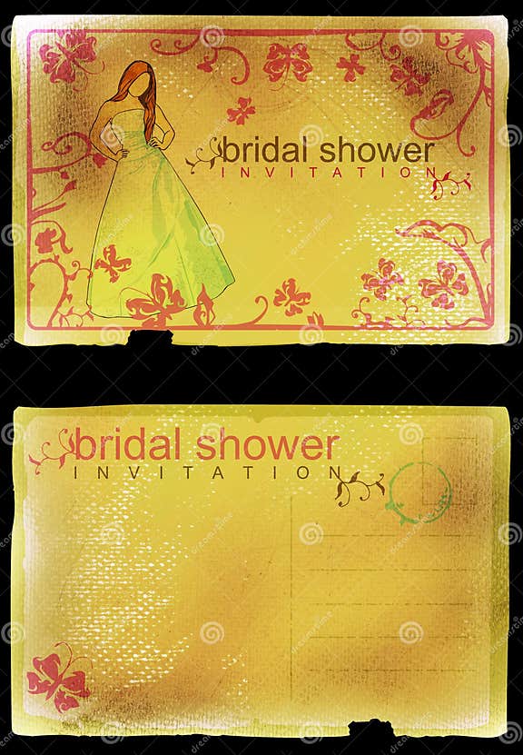 Bridal shower invitation stock illustration. Illustration of abstract ...