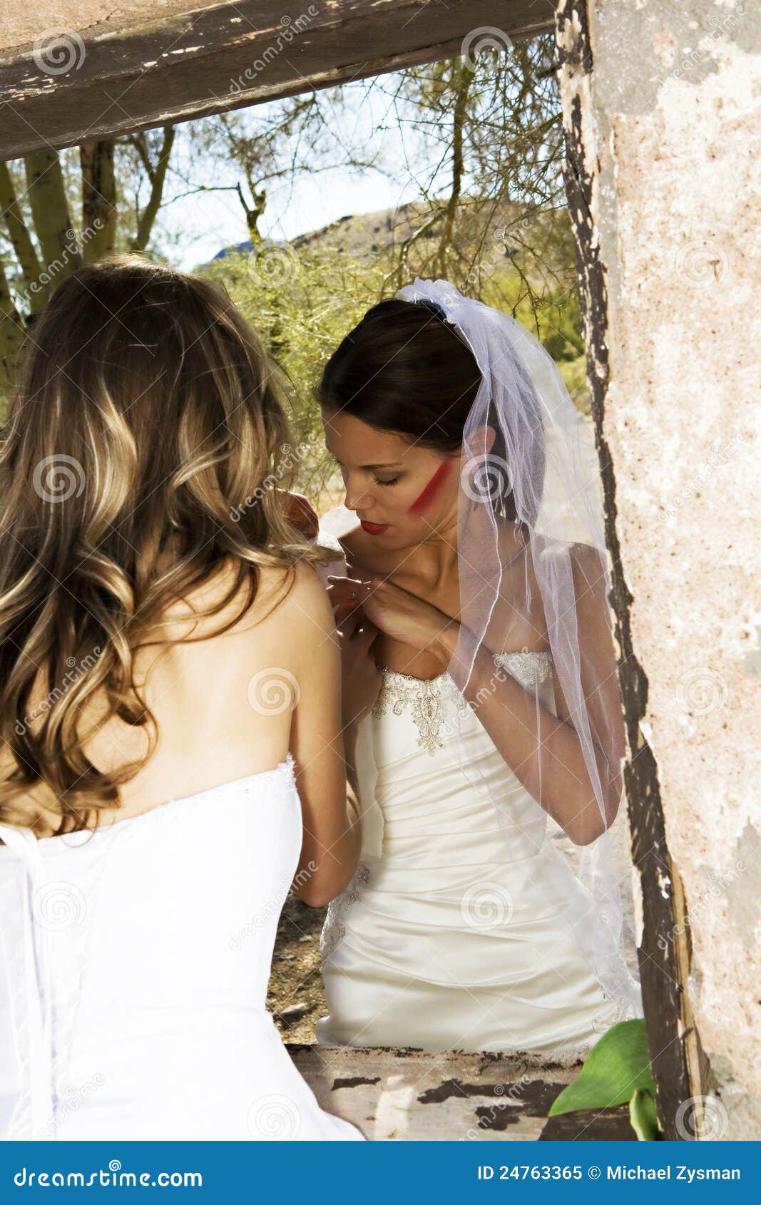 Bridal Trash the Dress stock image. Image of fashion - 24763365