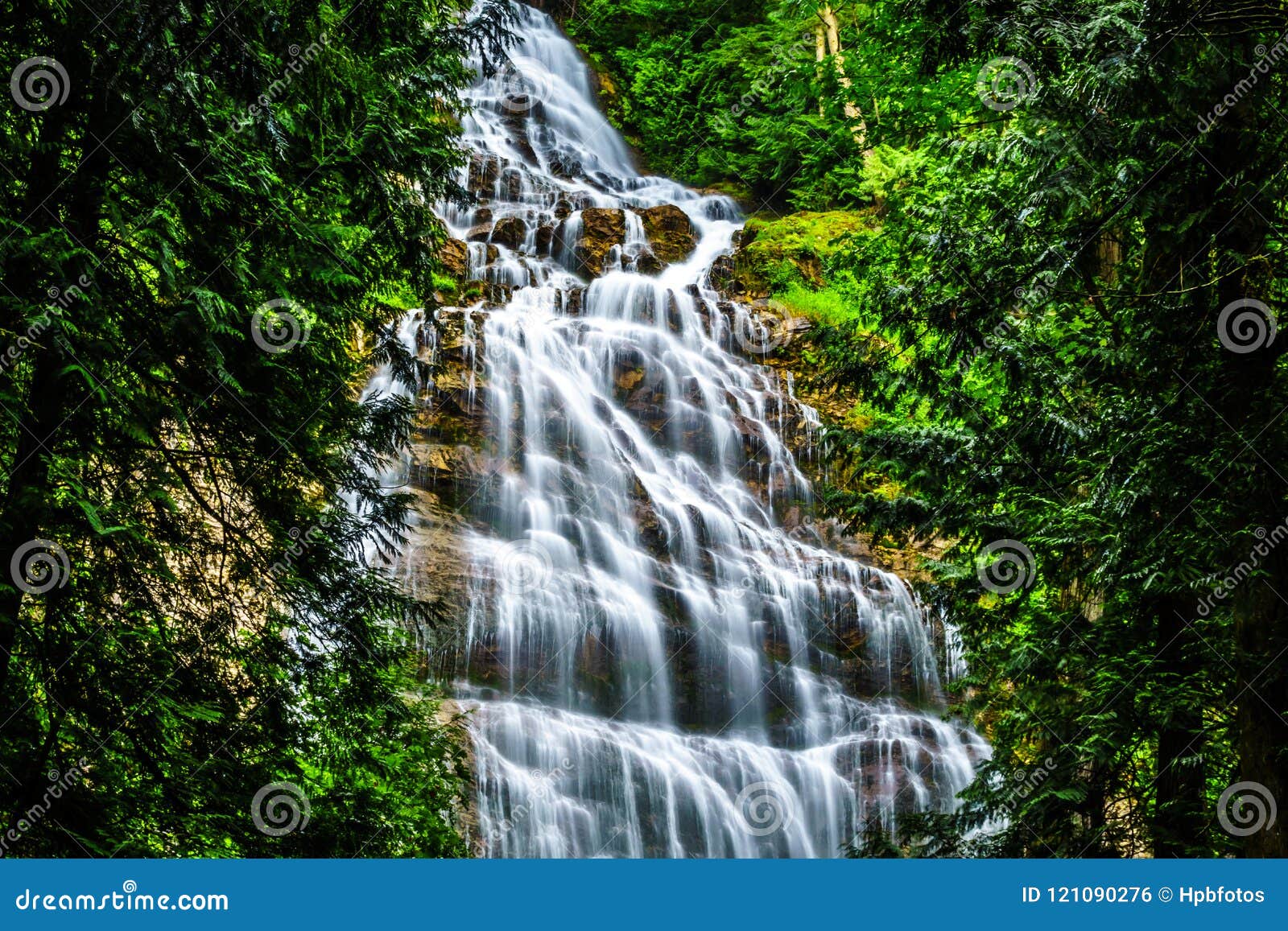 Bridal Veil Falls Near Hope in British Columbia, Canada Stock Photo ... Bridal Veil Falls Near Hope in British Columbia, Canada Stock Photo ...