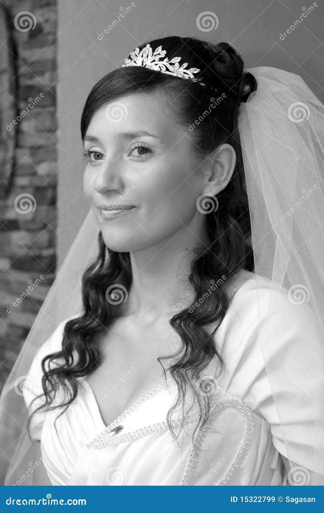 Bride stock image. Image of blond, beautiful, cute, gown - 15322799