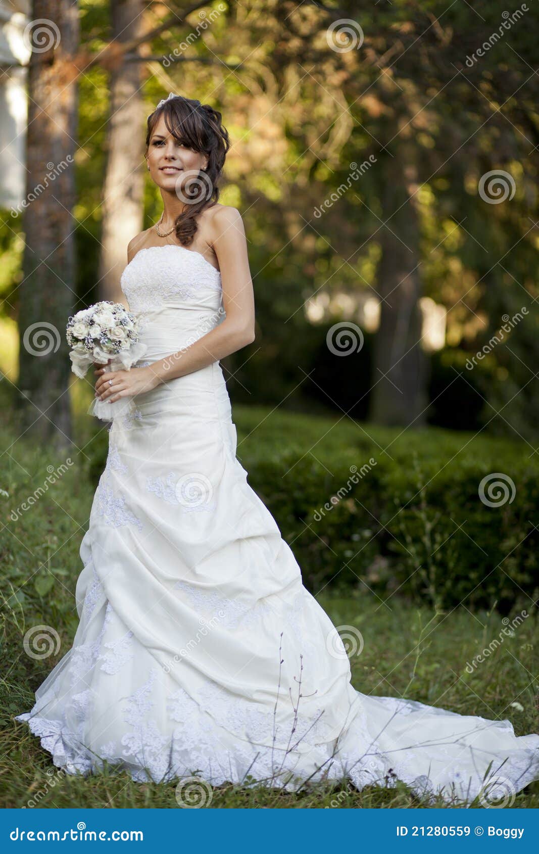 Bride stock image. Image of female, outdoor, elegant - 21280559