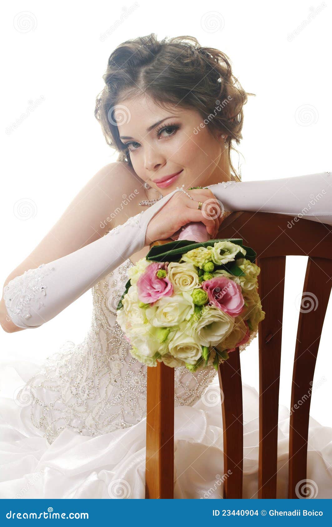 Bride stock photo. Image of love, jewelry, marriage, cute - 23440904