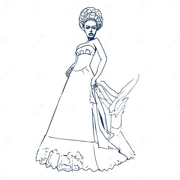 Bride stock vector. Illustration of person, female, isolated - 25199840