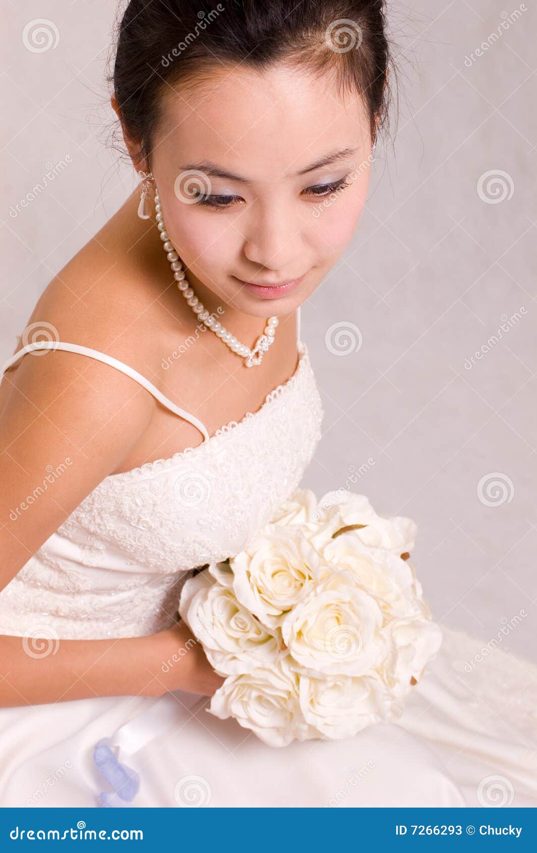 Bride stock image. Image of lovely, jewelry, smile, wedding - 7266293