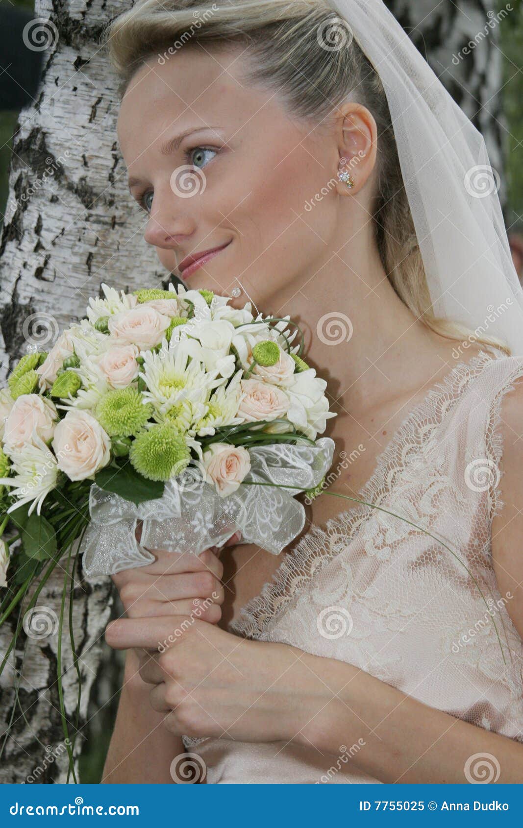 Bride stock image. Image of pleased, bride, newlywed, happy - 7755025