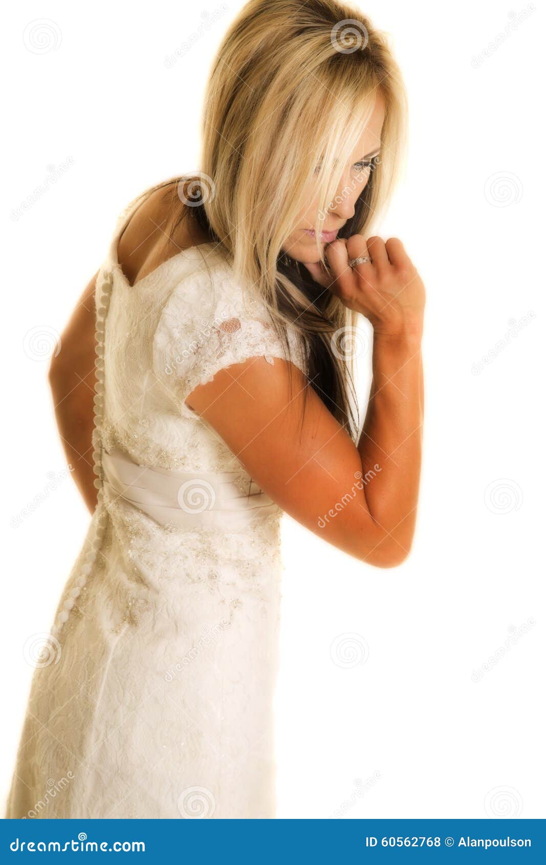Bride Back and Side Look Down Stock Photo - Image of body, beauty: 60562768