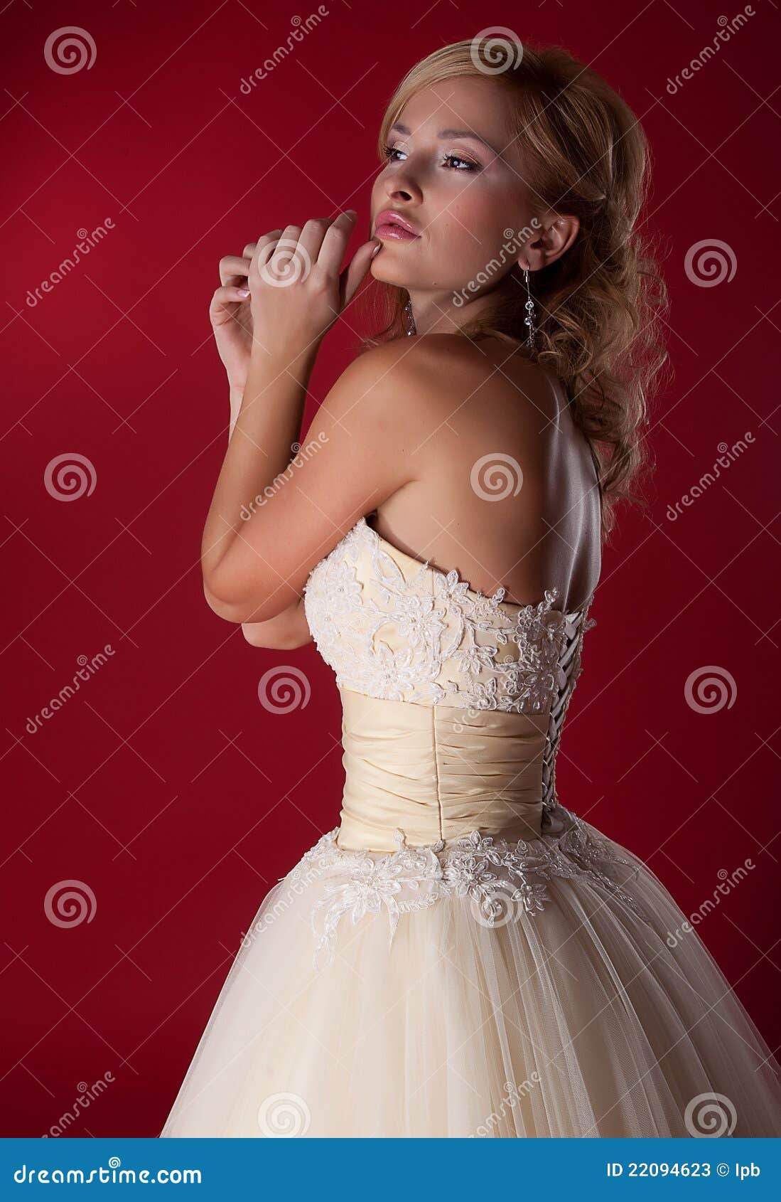 Bride Blonde Wedding Model . Stock Image - Image of fancy, female: 22094623