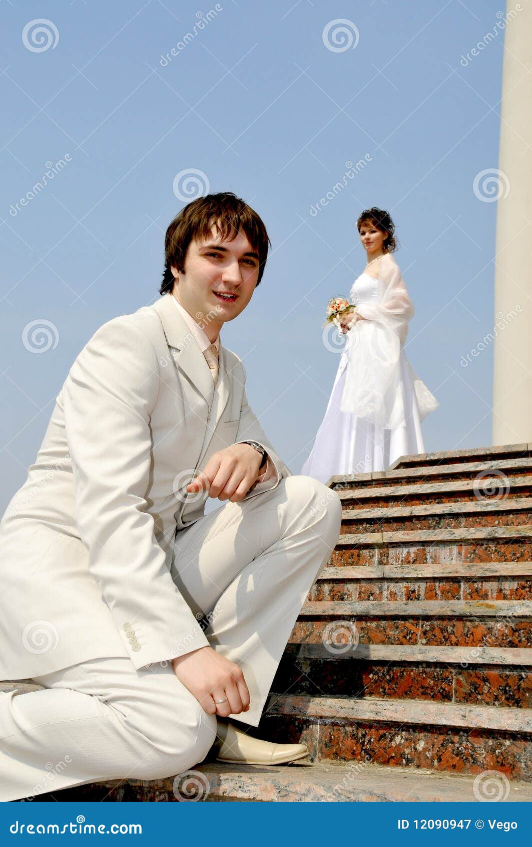 Bride and bridegroom stock image. Image of ceremony, groom - 12090947