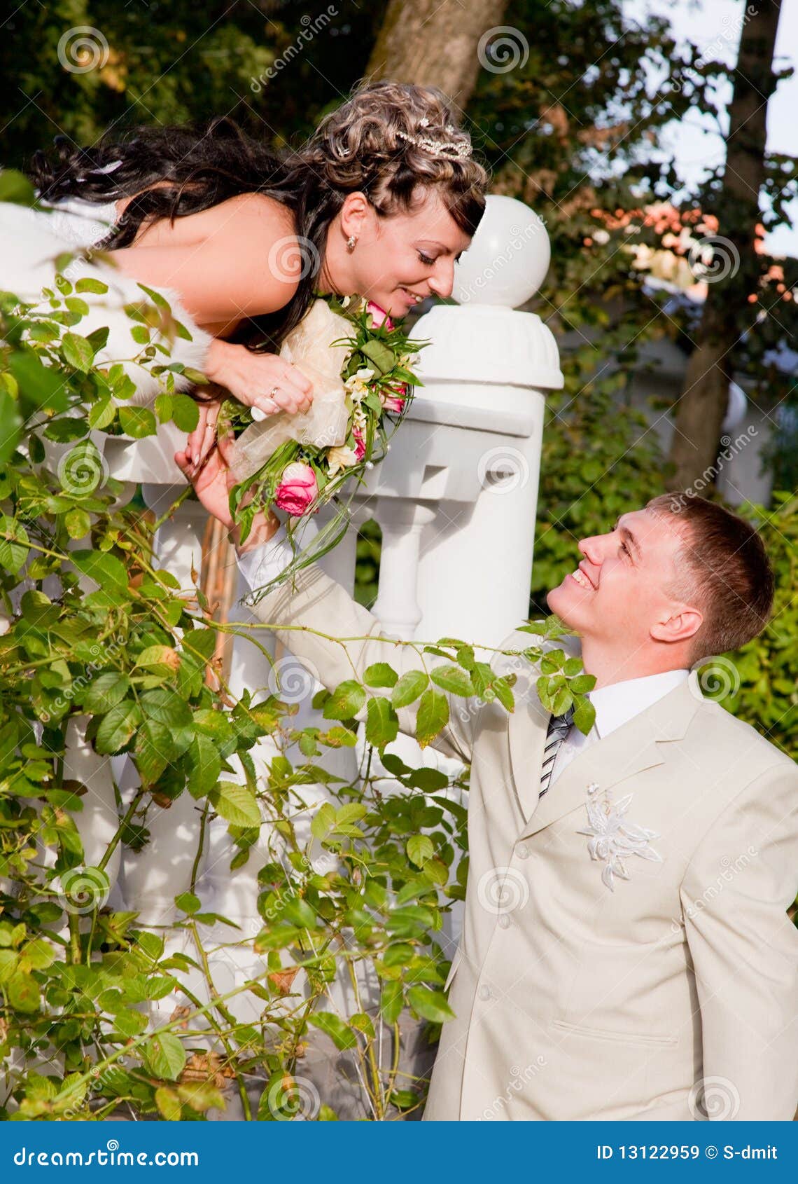 Bride and bridegroom stock image. Image of love, hand - 13122959