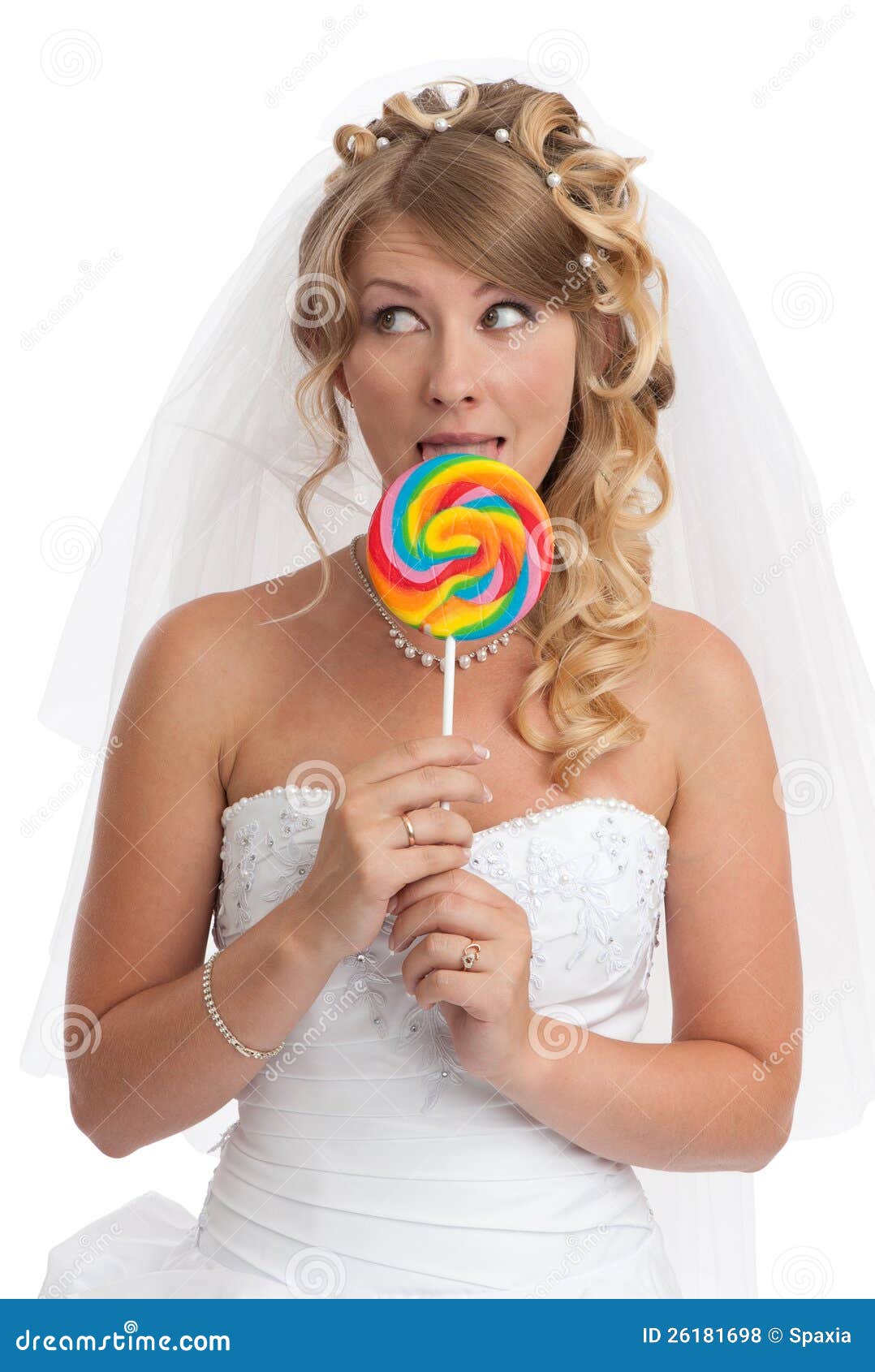 Bride with candy stock photo. Image of pretty, luxury - 26181698
