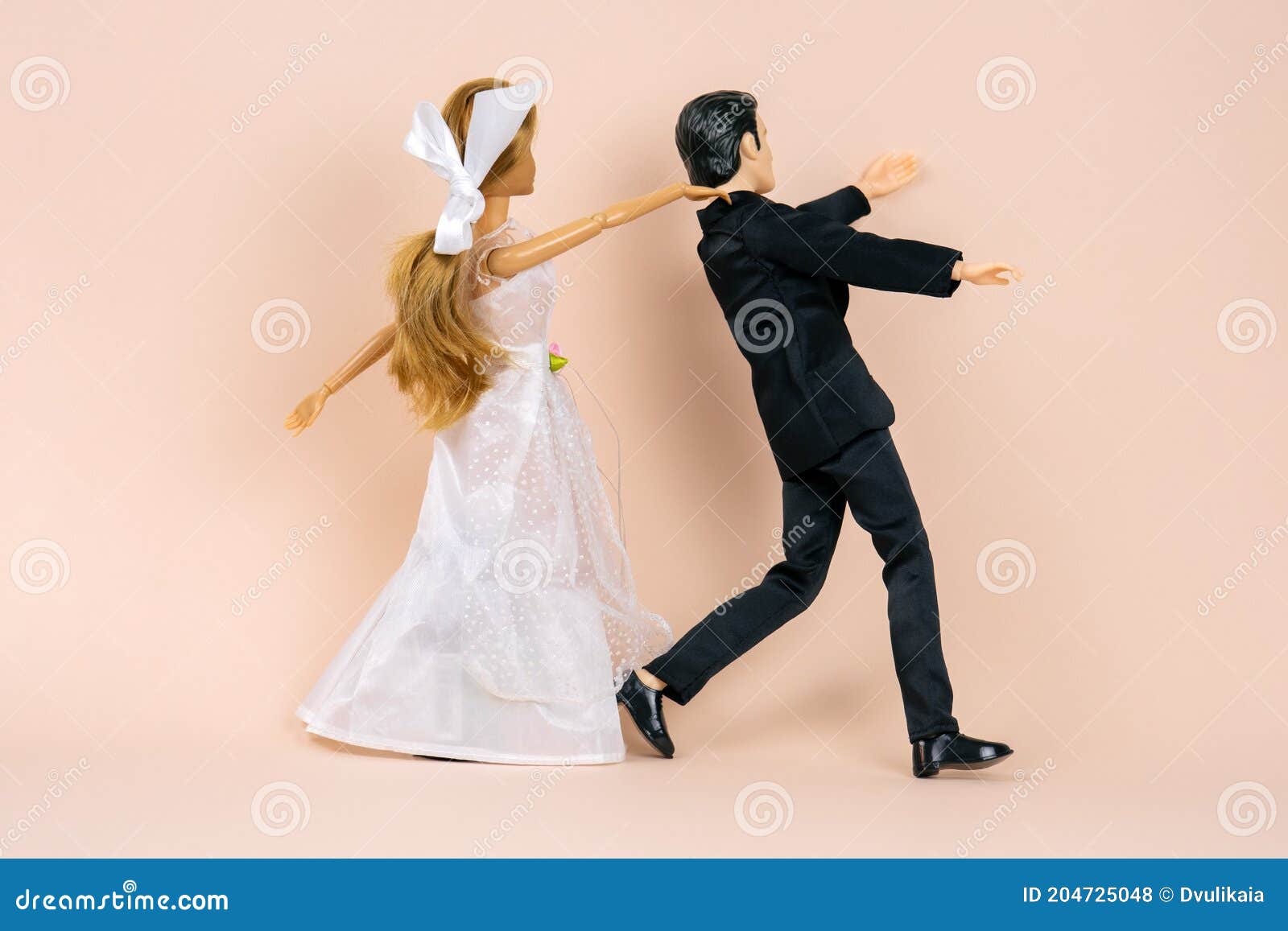 The Bride Catches the Escaping Groom Stock Photo - Image of catches ...