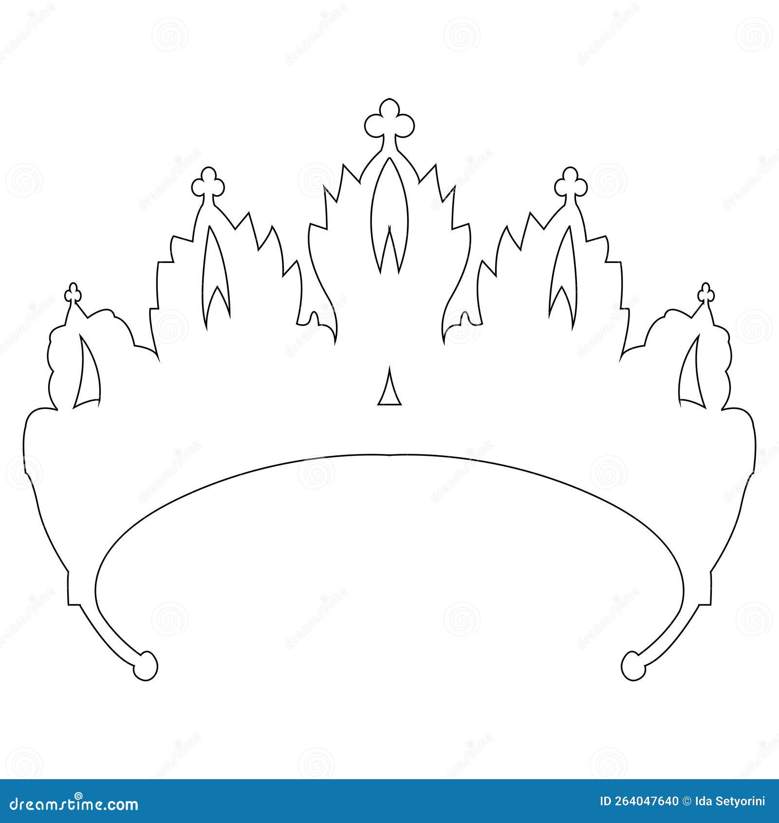 Bride crown icon vector stock illustration. Illustration of isolated ...