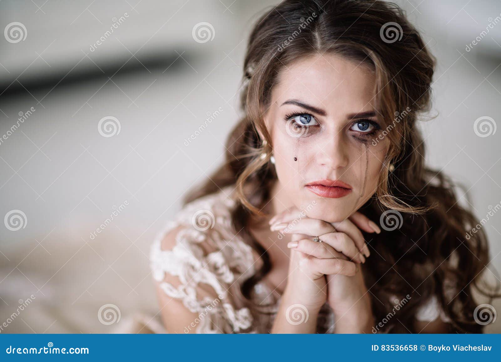 Bride crying stock photo. Image of bride, frustrated - 83536658