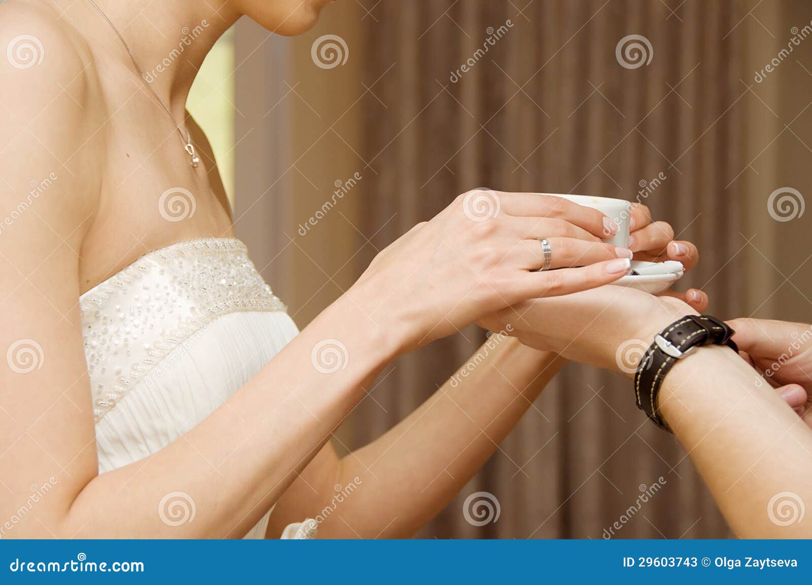 Bride drinking stock image. Image of female, happiness - 29603743