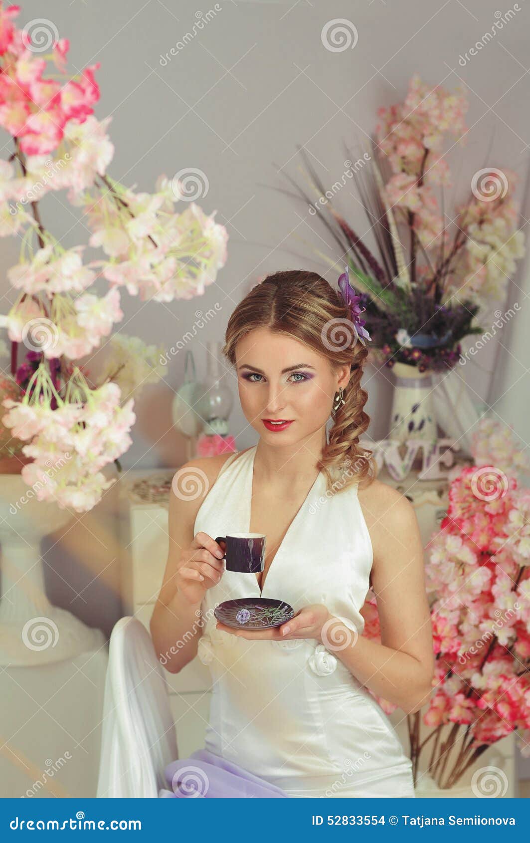 Bride stock photo. Image of dress, roses, celebration - 52833554