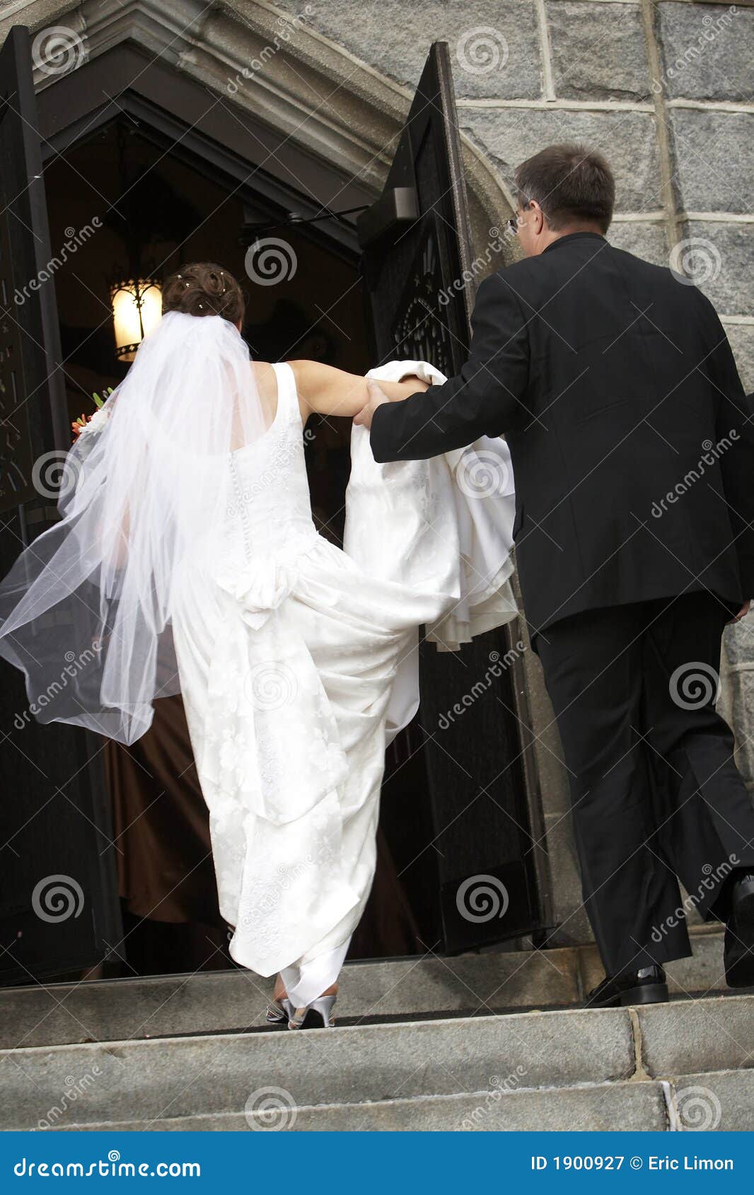 Bride entering church stock image. Image of church, bride - 1900927