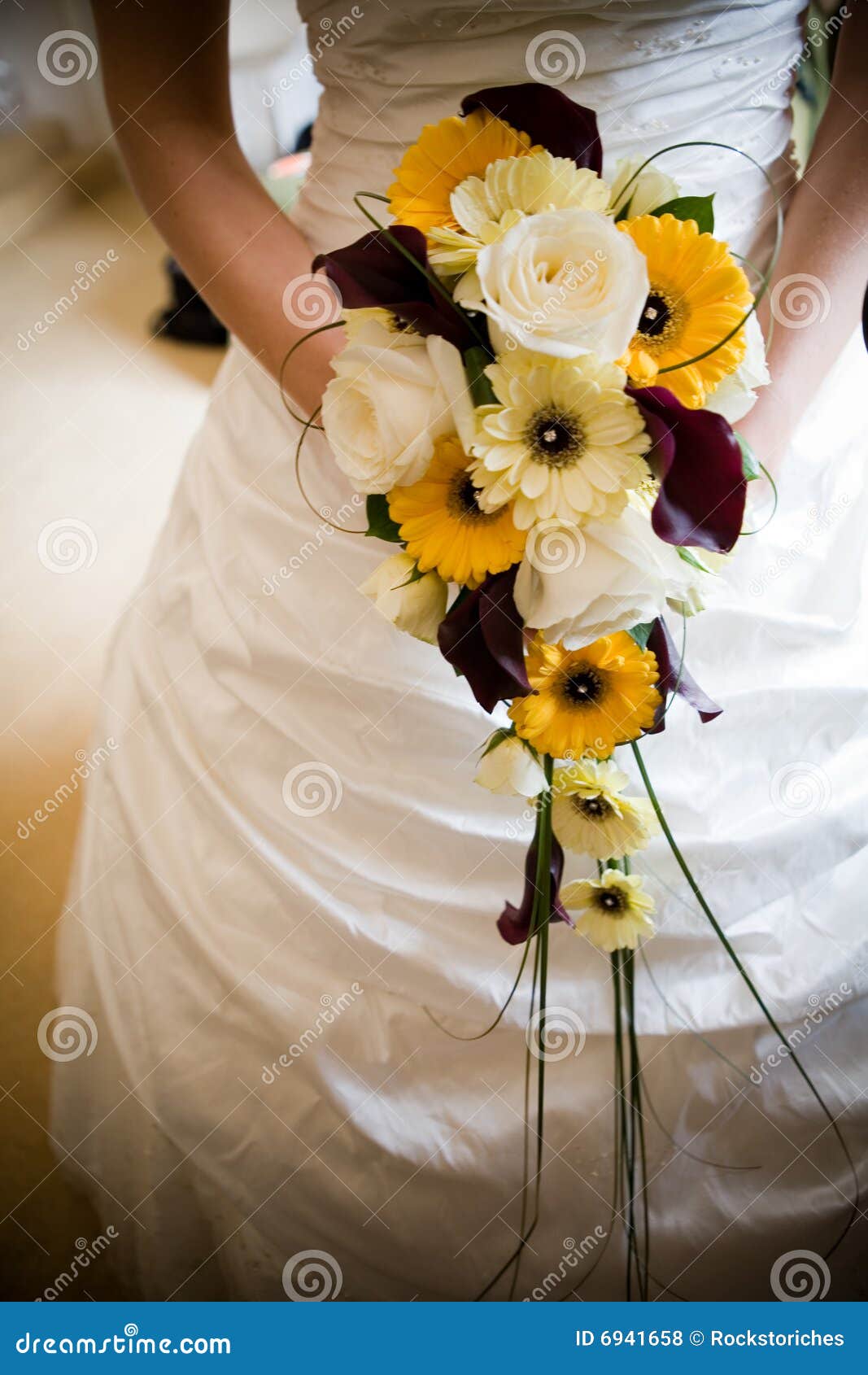 Bride with Flowers stock photo. Image of bride, bouquet - 6941658