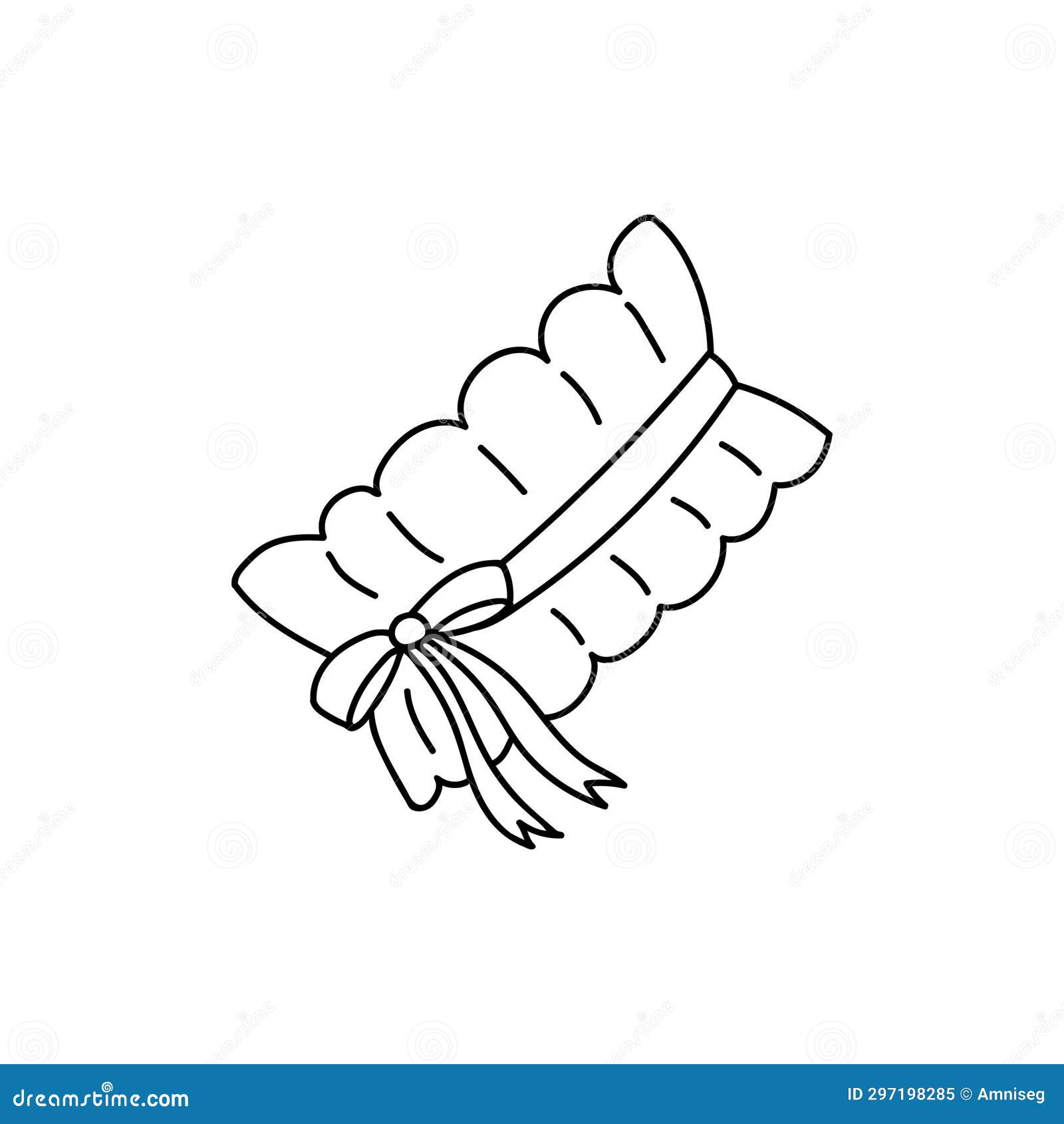 Bride Garter in Doodle Style Vector Illustration Stock Illustration ...