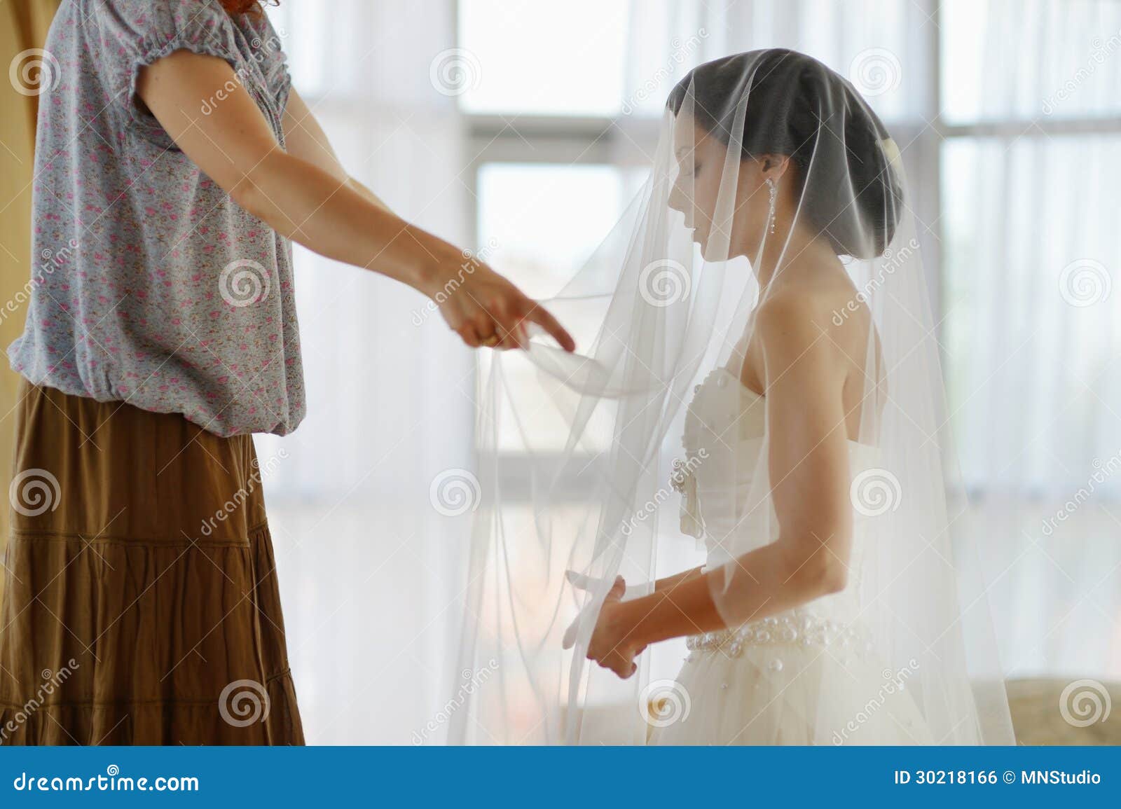 Bride getting ready stock photo. Image of artist, emotion - 30218166