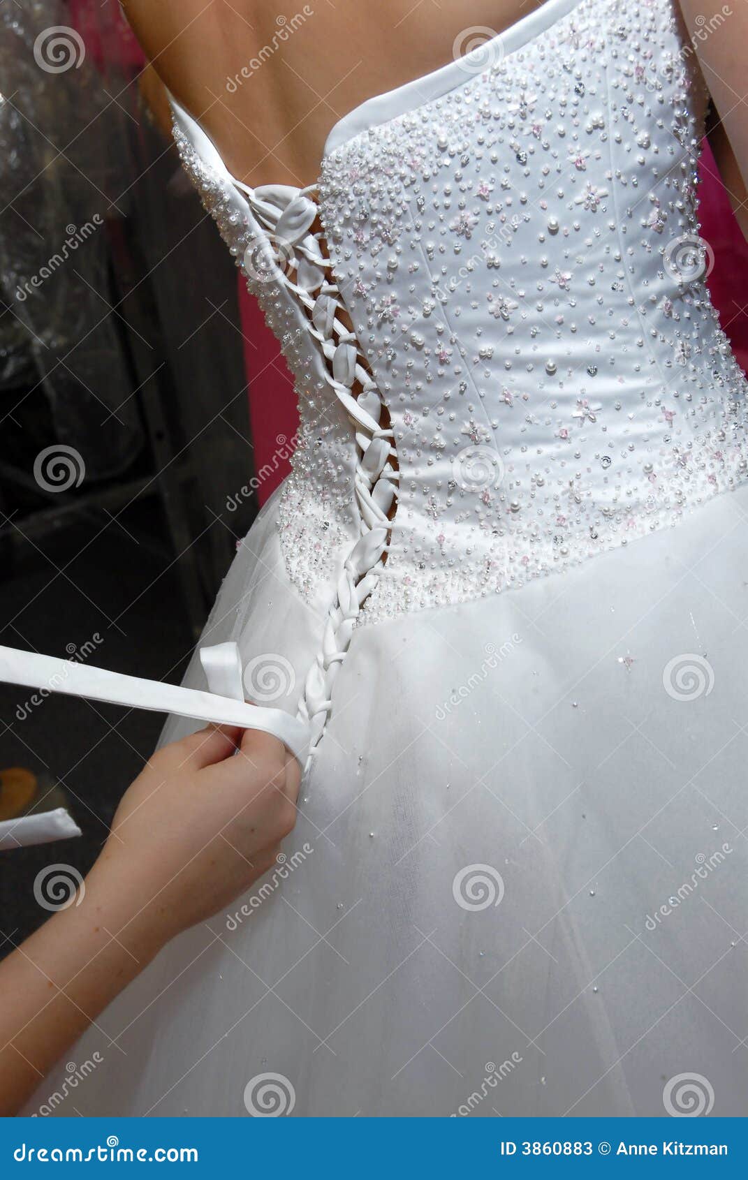 Bride Gown stock image. Image of dressing, clothes, waist - 3860883