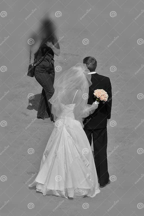The bride and groom stock photo. Image of couple, romance - 1001142