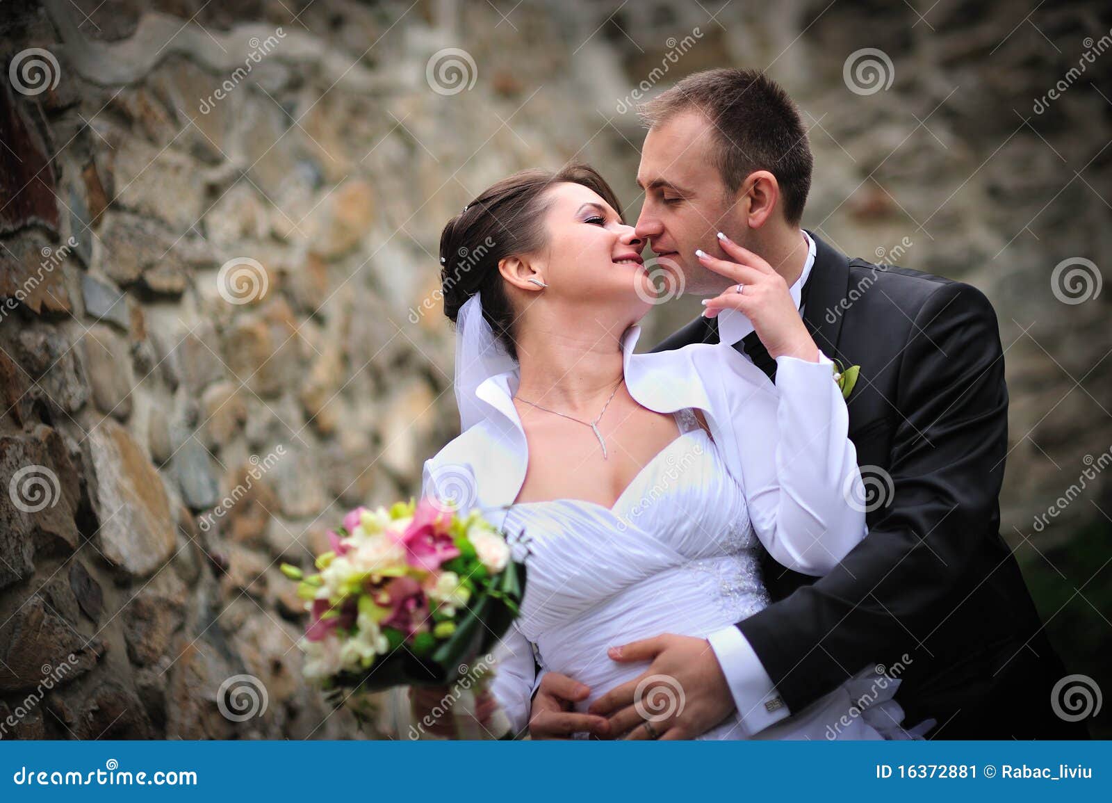 Bride and groom stock image. Image of emotional, couple - 16372881