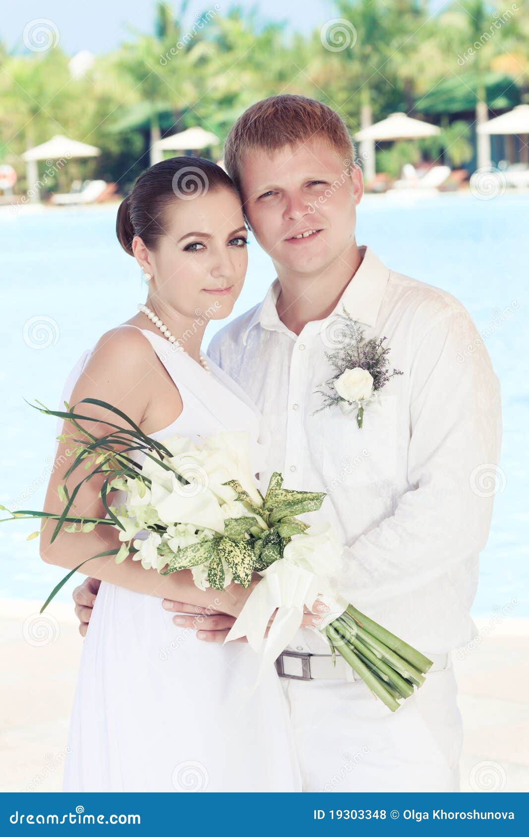 Bride and groom stock photo. Image of engagment, happyness - 19303348