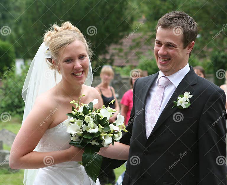 The Bride and Groom 2 stock image. Image of curly, handsome - 431143