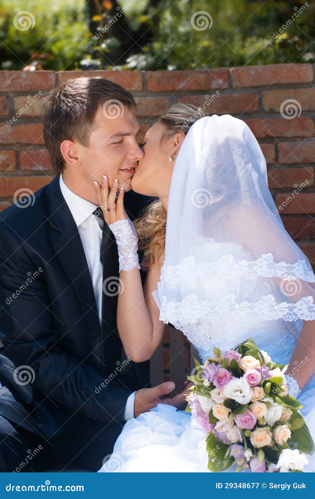 Bride and groom stock image. Image of bride, couple, newlyweds - 29348677
