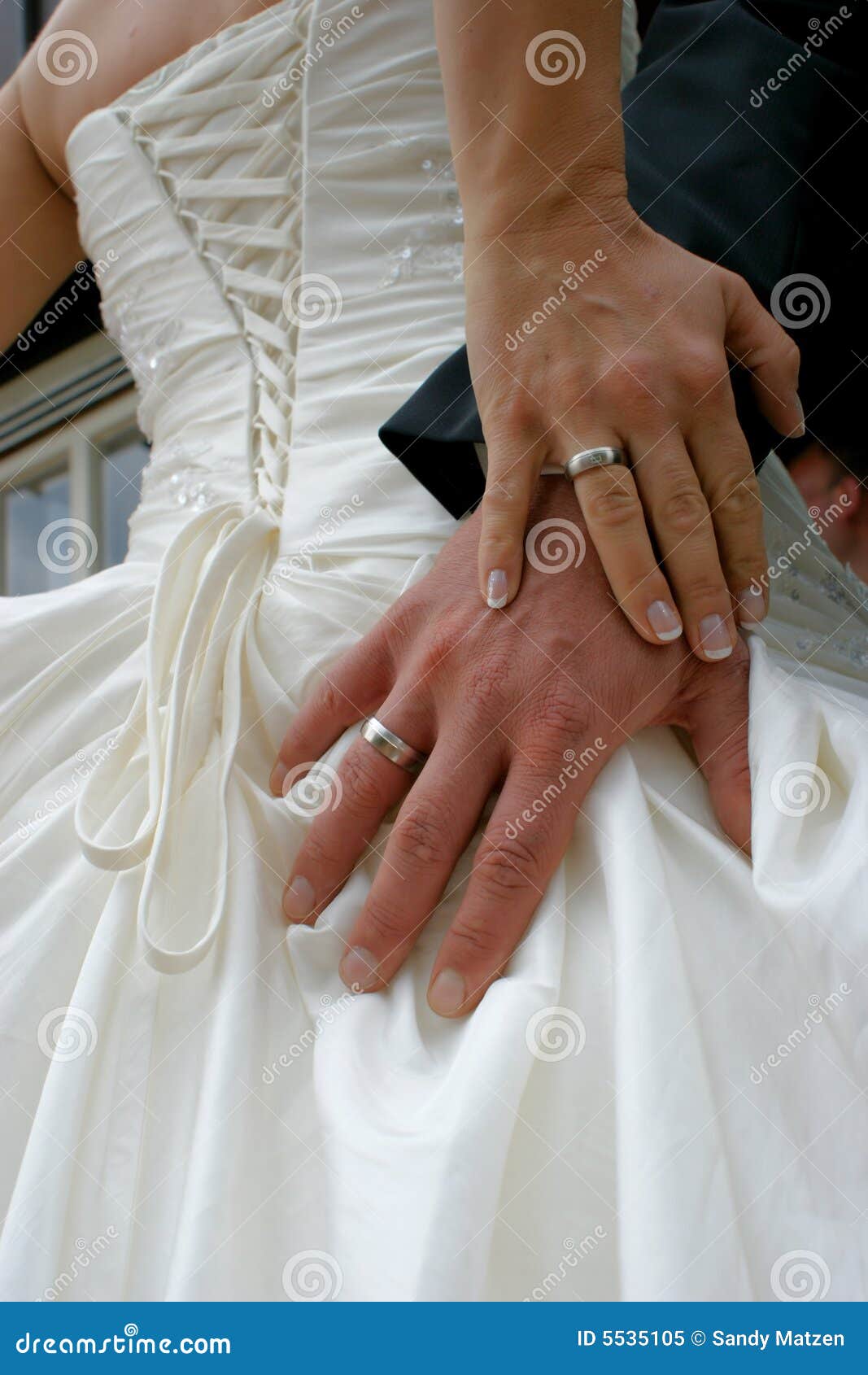 Bride and groom stock image. Image of grabbing, male, affectionate ...