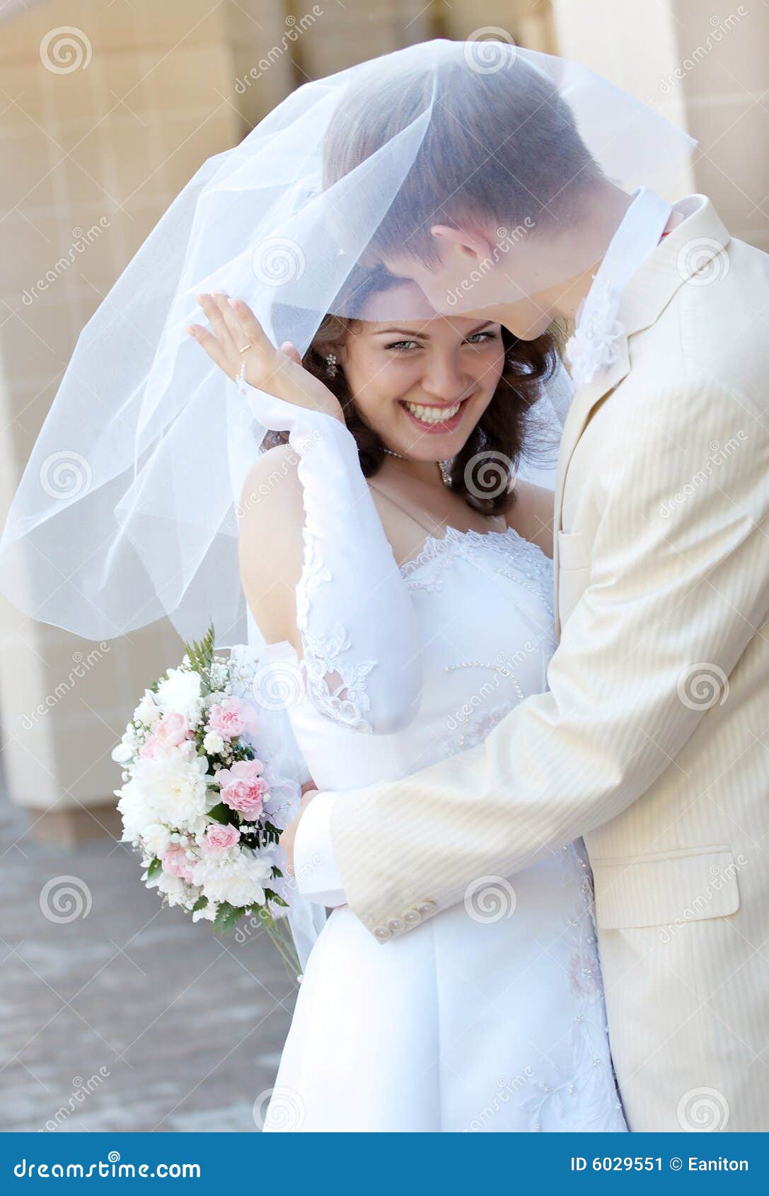Bride&groom stock image. Image of happy, dress, smile - 6029551
