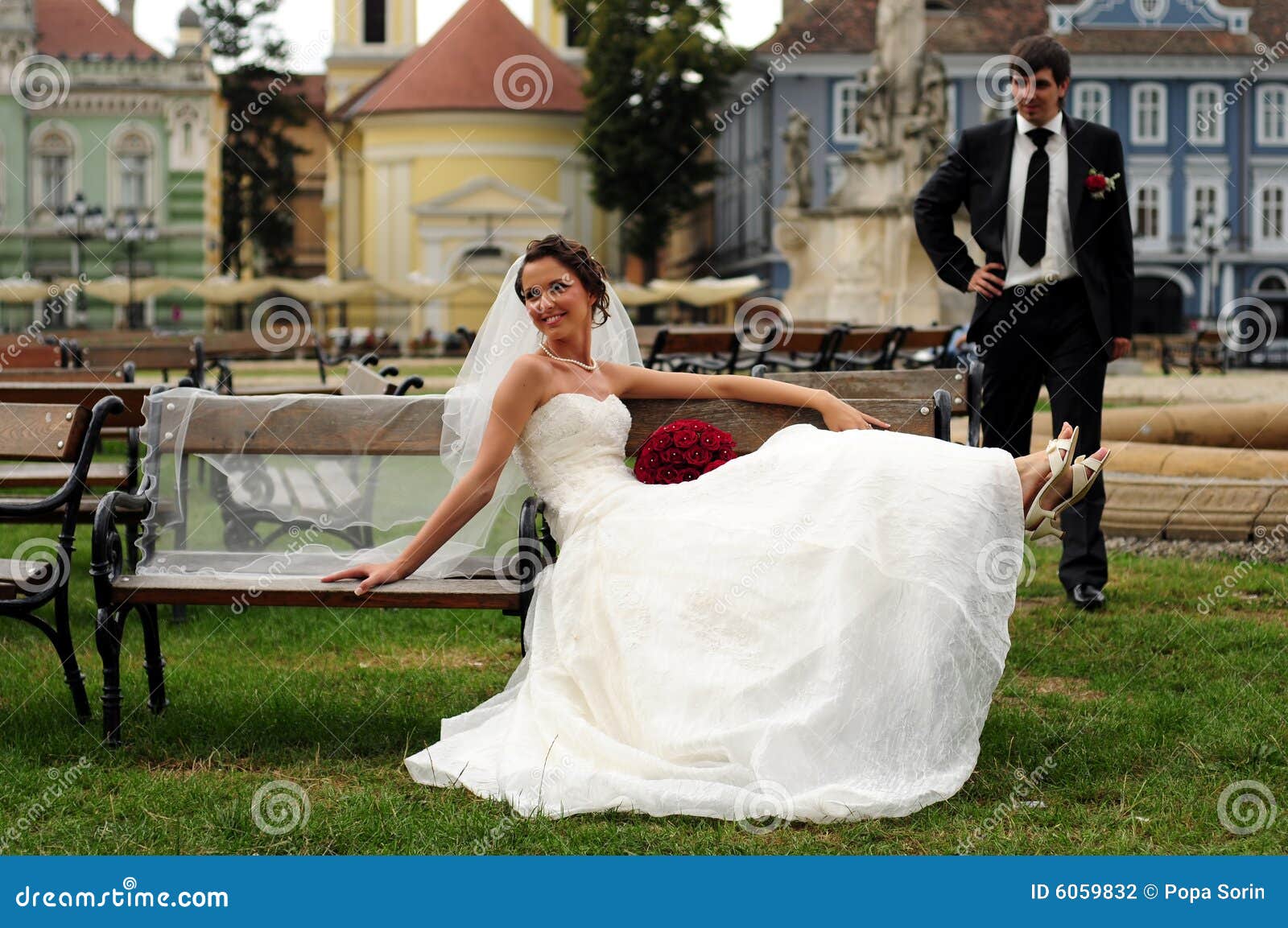 Bride and Groom stock photo. Image of flower, celebration - 6059832
