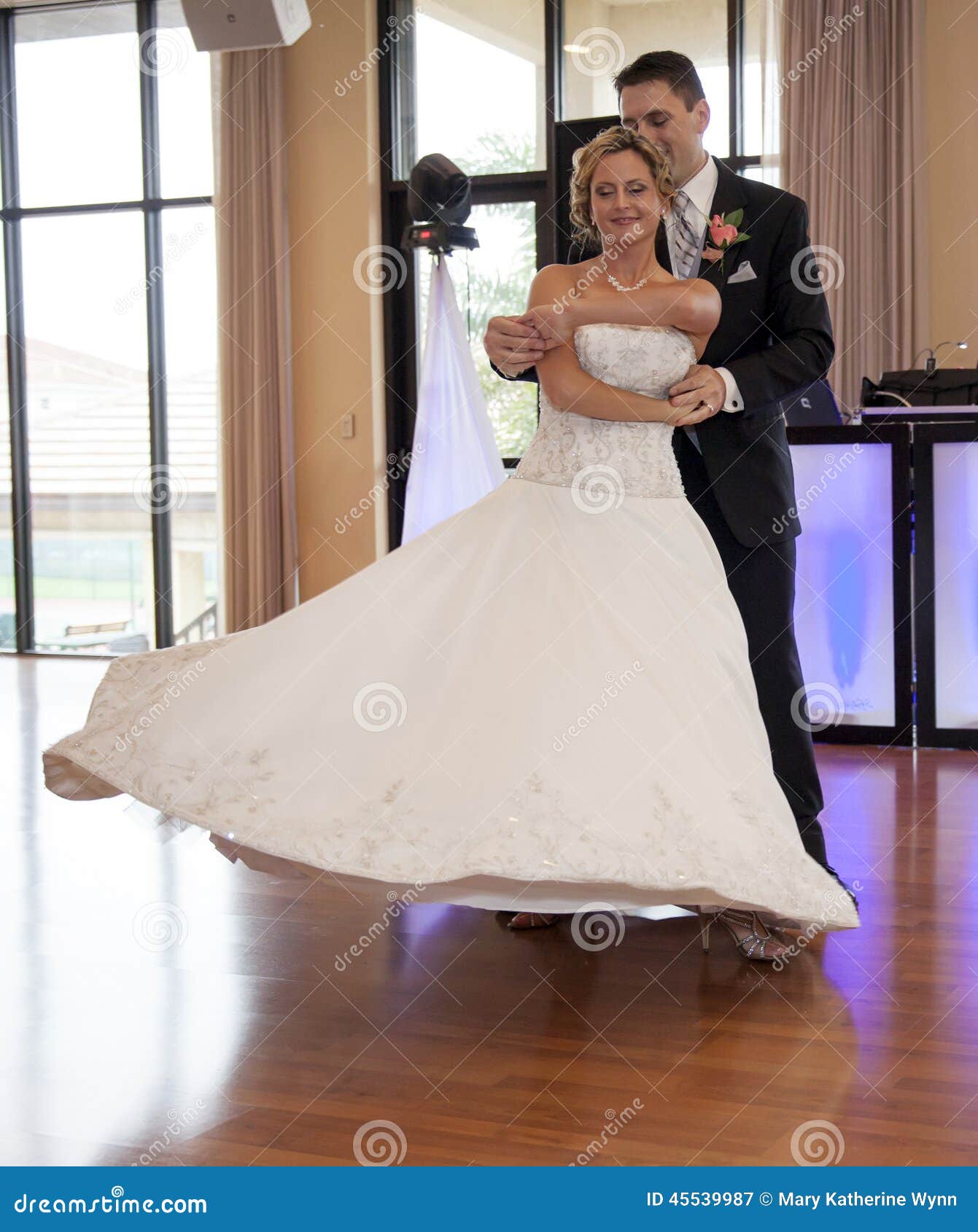 Bride and Groom dance stock image. Image of happiness - 45539987