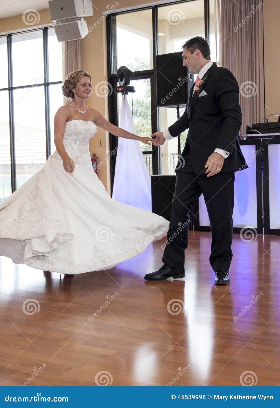 Bride and Groom dancing stock photo. Image of elegant - 45539998