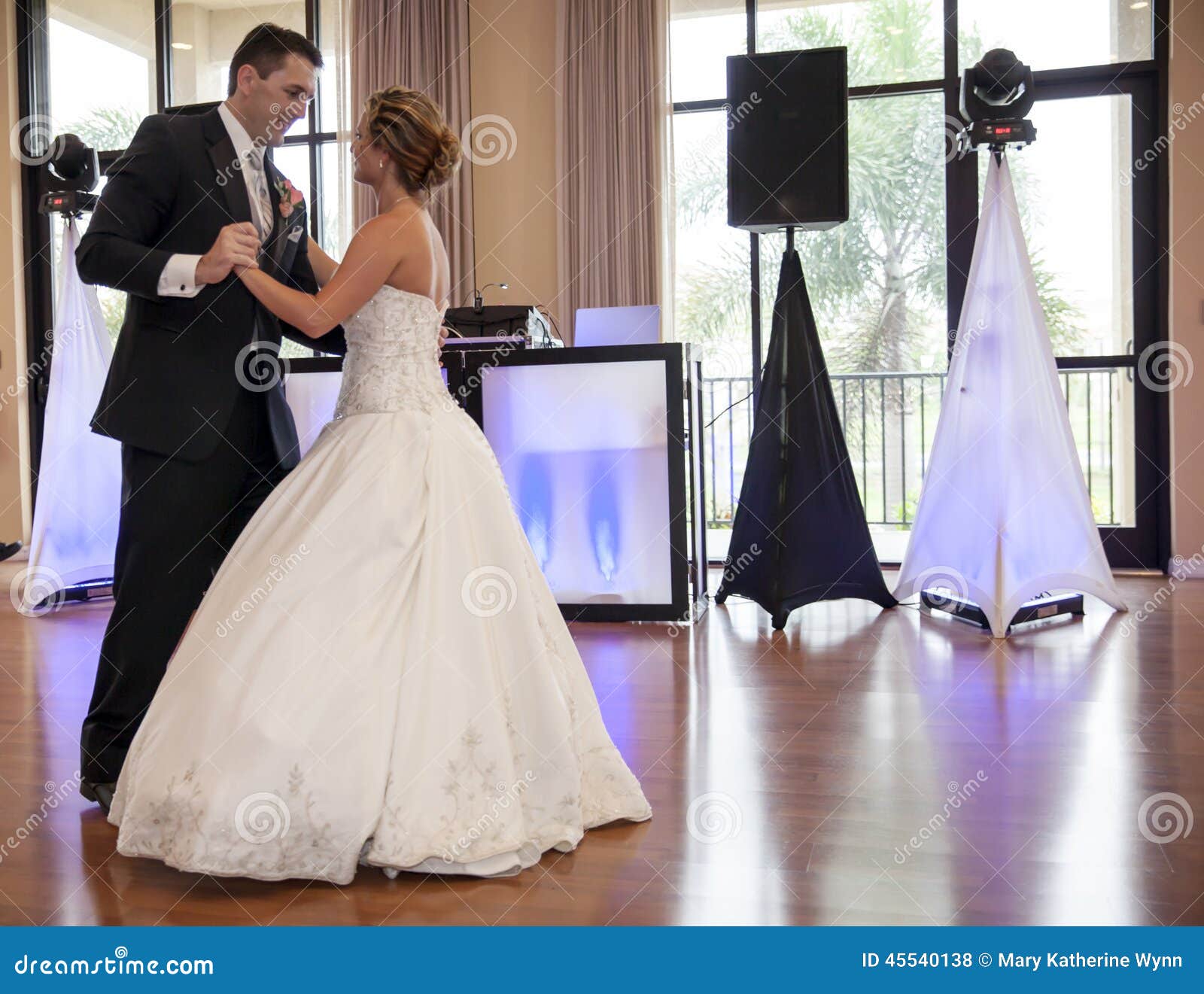 Bride and Groom dancing stock photo. Image of couple - 45540138
