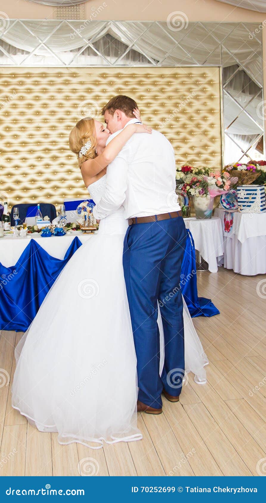 Bride and groom dancing stock image. Image of marriage - 70252699