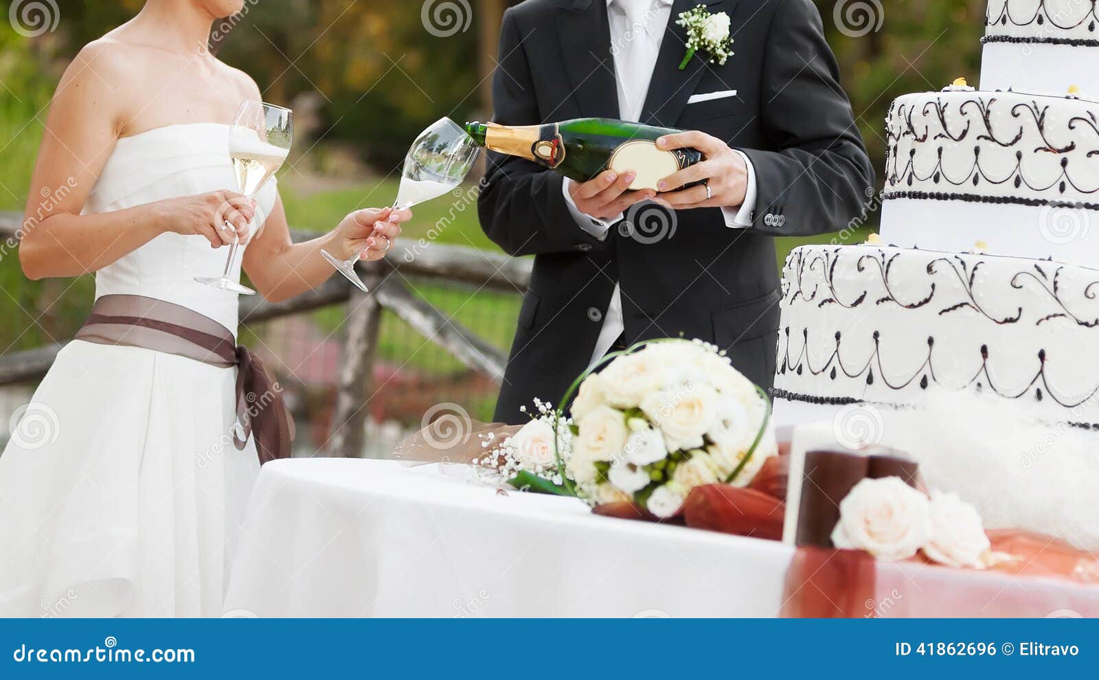 Bride and groom drink stock photo. Image of bride, hand - 41862696