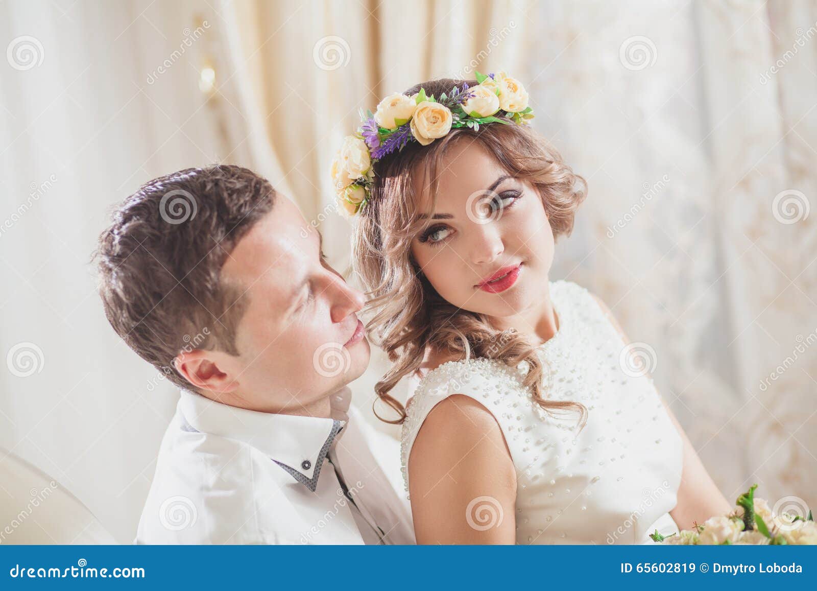 Bride Groom feeling stock image. Image of lifestyle, married - 65602819